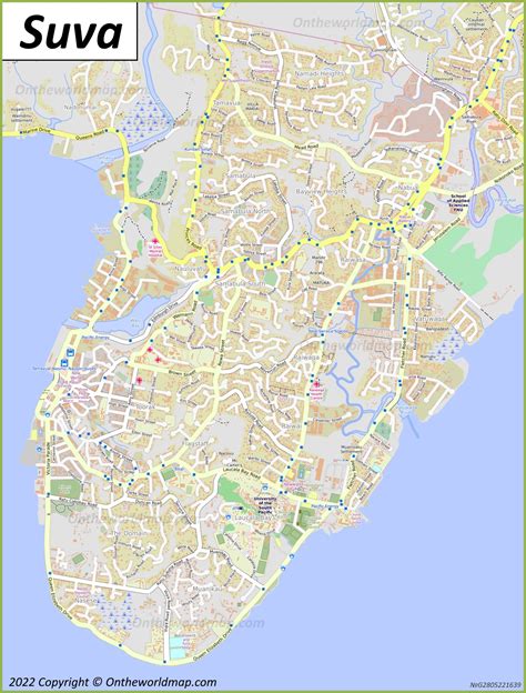 Suva Map Fiji Detailed Maps Of Suva