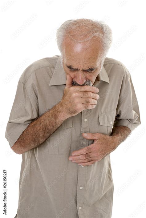 Man Coughing