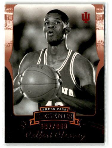 Calbert Cheaney Sn Indiana Hoosiers 2006 07 Press Pass Legends Bronze B31 Ebay