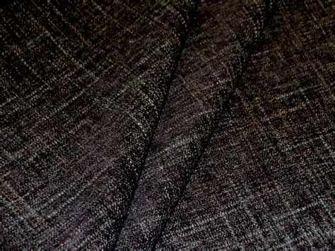 Chenille Pattern Character In Onyx Upholstery Fabric