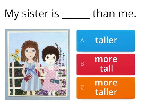 Comparatives A1 Викторина