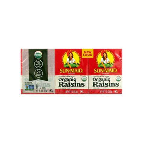 Sunmaid Organic Raisin 12pack 2835g 12carton Tasty Snack Asia