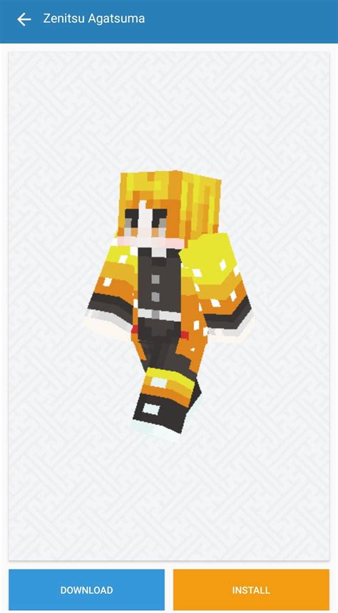 Demon Slayer Skin Minecraft Pe Apk For Android Download