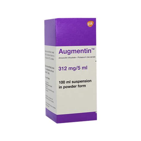 Augmentin 312mg Suspension 100ml Wellcare Pharmacy