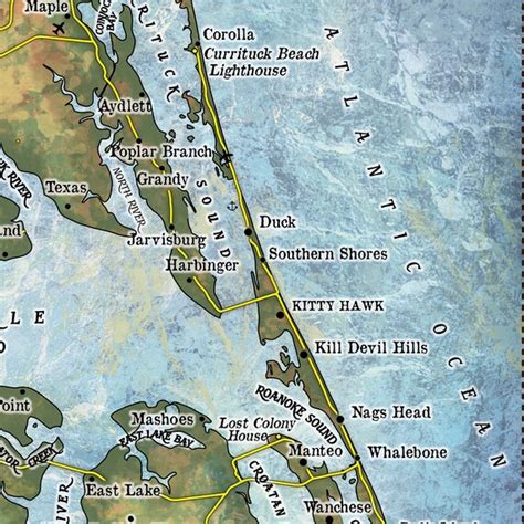 Map Of Outer Banks Duck