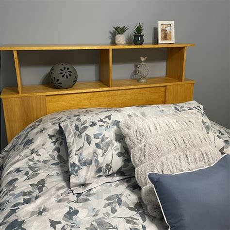 Solid Wood Bookcase Headboard Non Toxic All Natural Finish Etsy