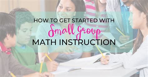 Small Group Math Instruction