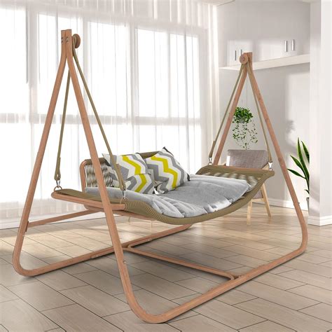 Jese Hammock Swing Chair With Stand For Indoor Outside