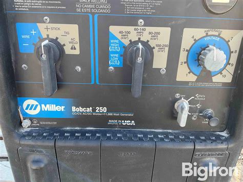 Miller Bobcat 250 Welder Generator Agriculture Bigiron