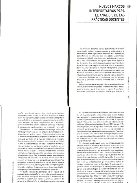 Litwin Edith Nuevos Marcos Interpretativos Para El Análisis De Las