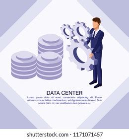 Data Center Poster Informaton Stock Vector Royalty Free Shutterstock