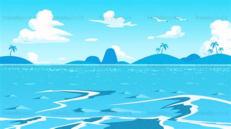 Ocean Cartoon Background