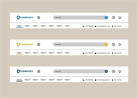 Premium Vector Website Header Design Website Ui Ux Interface Minimalist Vector Design Header