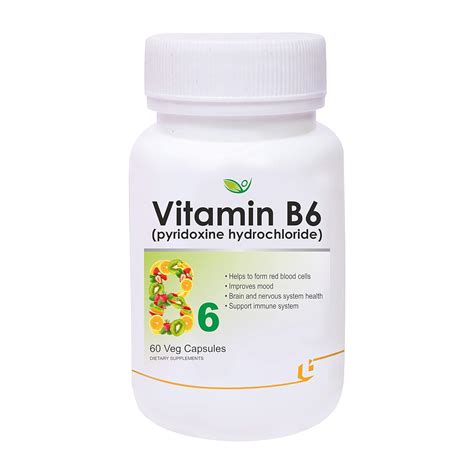 Biotrex Nutraceuticals Vitamin B6 Pyridoxine Hydrochloride Supplement