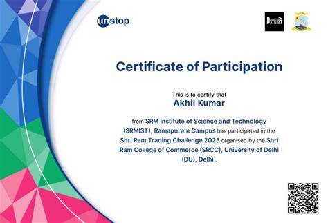 Akhil Kumar On Linkedin Connections Certificateofparticipation Challenge Opportunities Unstop