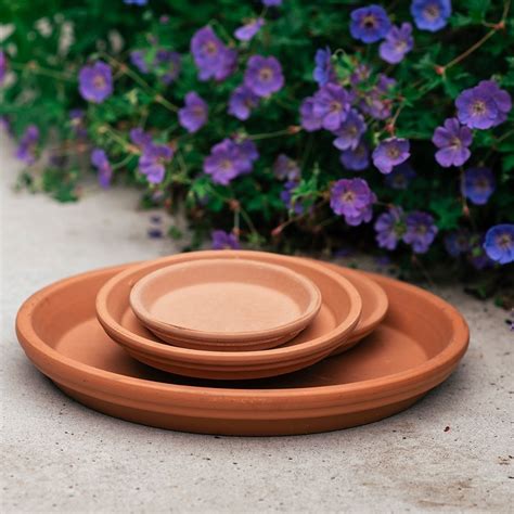 Buy Water Resistant Italian Terracotta Saucer Whitewash