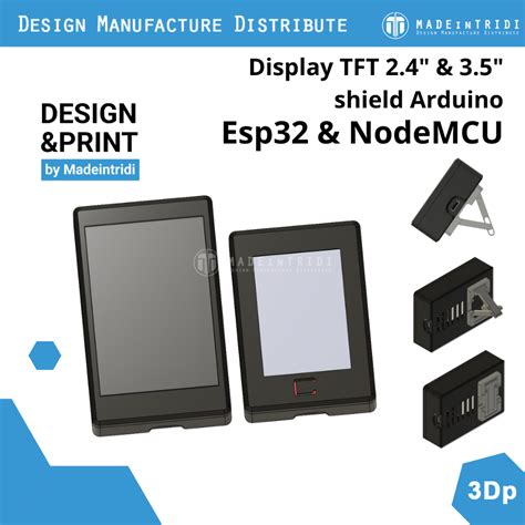 Madeintridi Casing 2 4 And 3 5 Tft Lcd Display Casing Shield Arduino For Esp32 And Nodemcu
