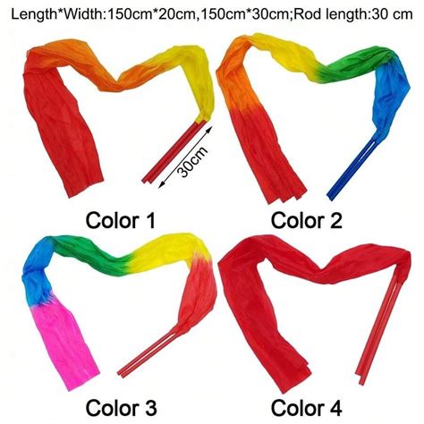 15m2m Dance Streamer Gymnastics Dance Ribbons Belly Dance Real Silk