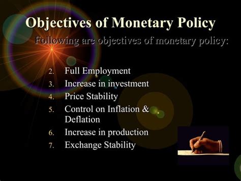 Monetary Policy And Economic Indicators Ppt