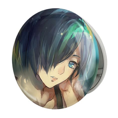 قیمت و خرید آینه جیبی خندالو طرح توکا کریشیما انیمه توکیو غول Tokyo Ghoul مدل تاشو کد 11885
