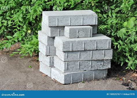Stack Of Paving Stone Stock Image Image Of City Material 150525767
