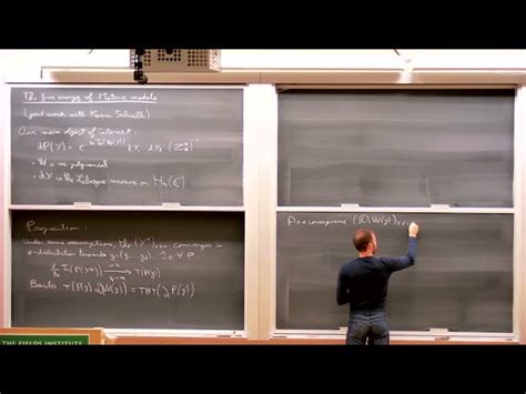 Free Video The Free Energy Of Matrix Models And Application To The
