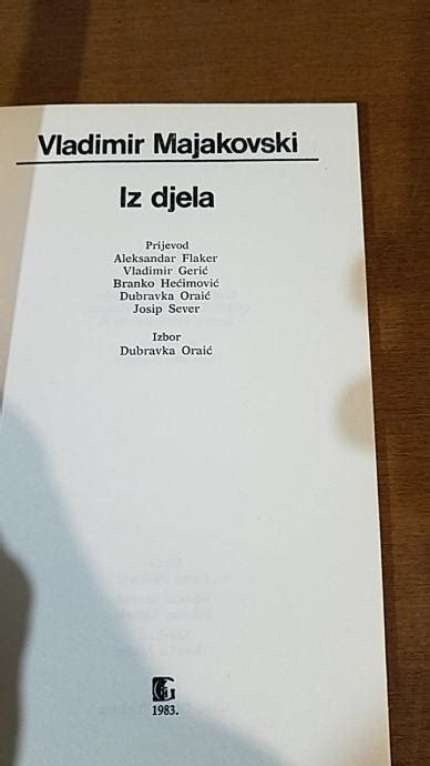 Iz Djela Vladimir Majakovski