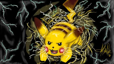 Pikachu Use Thunderbolt By Peachy15 On Deviantart