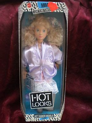Vintage 1986 Mattel Hot Looks Doll Mimi 3703 Nrfbmnfr Sealed Box