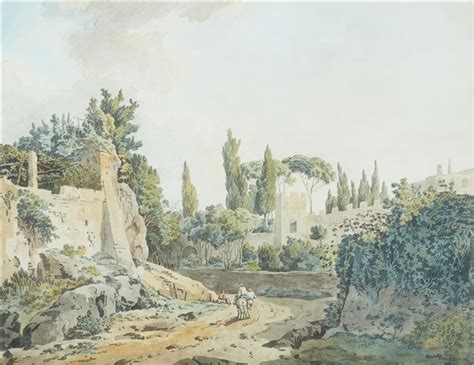 On A Roman Road By Jacob Philipp Hackert On Artnet