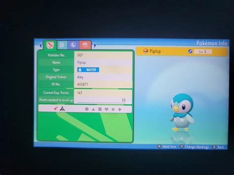 Shiny Piplup Piplup C 1ed [sc 006 020] Concept Pack Shiny