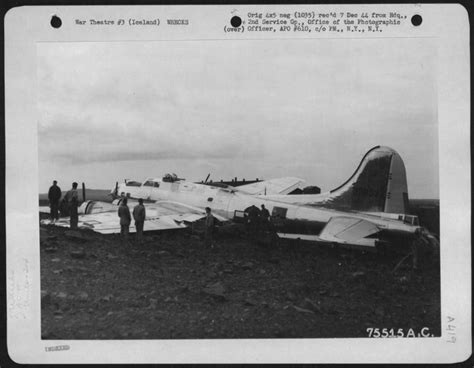 World War Ii Crash Sites In Iceland B 17 Boeing Meeks Field