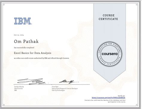Ibm Coursera Excel Dataanalysis Excelformulas Dataskills
