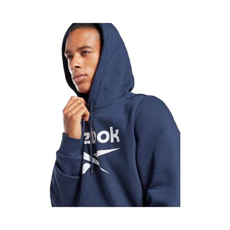 Poleron Hombre Reebok Ri Flc Oth Bl Hoodie Azul Marino Dimarsacl