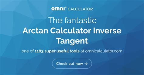 Arctan Calculator Inverse Tangent
