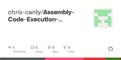 GitHub Chris Canty Assembly Code Execution Framework