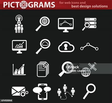 Data Analytic Icon Set Stock Illustration Download Image Now