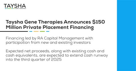 Sukumar Nagendran On Linkedin Taysha Gene Therapies Announces 150