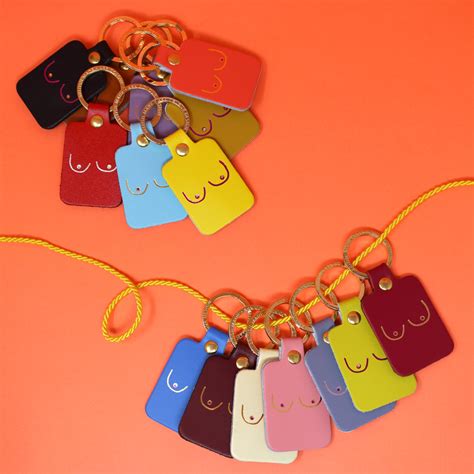 Boobs Keyring Handmade Nottingham