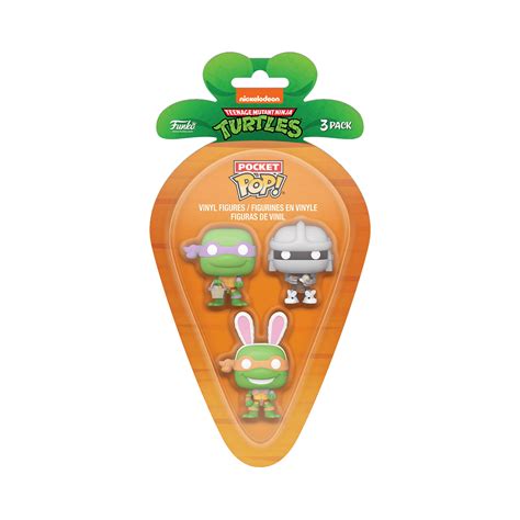 Pocket Pop Easter Donatello Shredder And Michelangelo 3 Pack