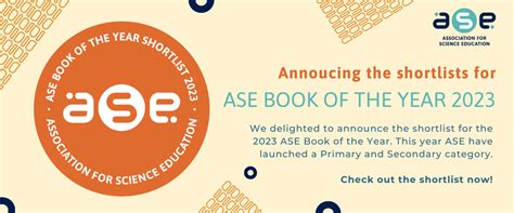 Ase Book Of The Year 2023 Shortlisted Winners Announced Uk