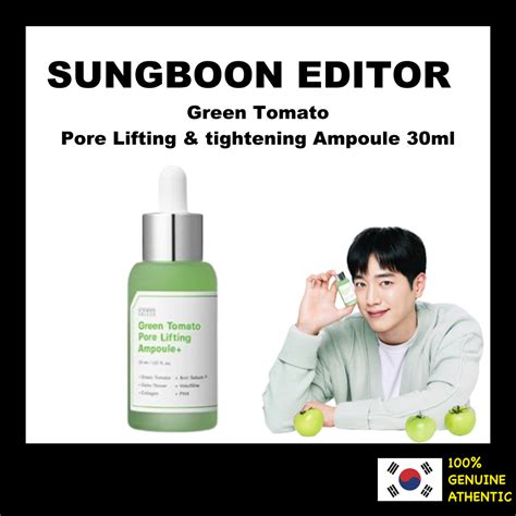 Sungboon Editor Green Tomato Pore Lifting And Tightening Ampoule 30ml