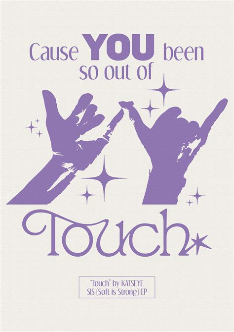 Touch By Katseye Poster Design 3 Images Behance