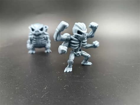 Machamp Skeleton Pokemon Kawaii Anime Toy By Drakeforge3d Makerworld Download Free 3d Models