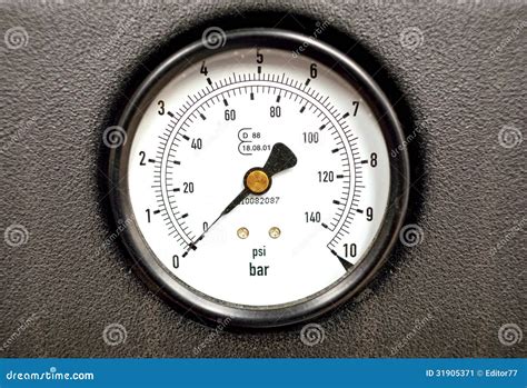 Without Pressure Stock Image Image Of Gaslines Gauge 31905371