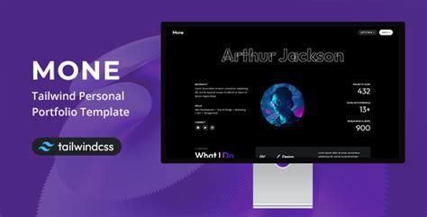Portfolio Tailwind Website Templates Themeforest