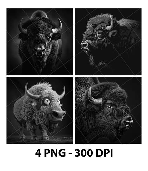 Bison Laser Engrave File Png Bison Laser File Bison Slate File Bison