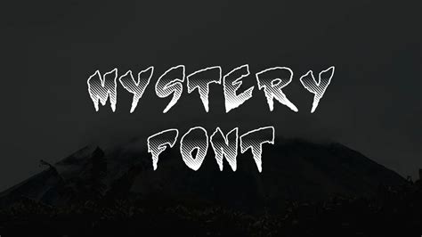 Mystery Font Free Download