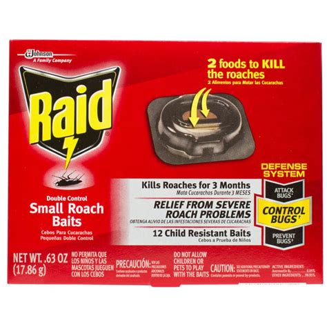 Sc Johnson Raid® 697324 Double Control 12 Count Small Roach Baits 6case