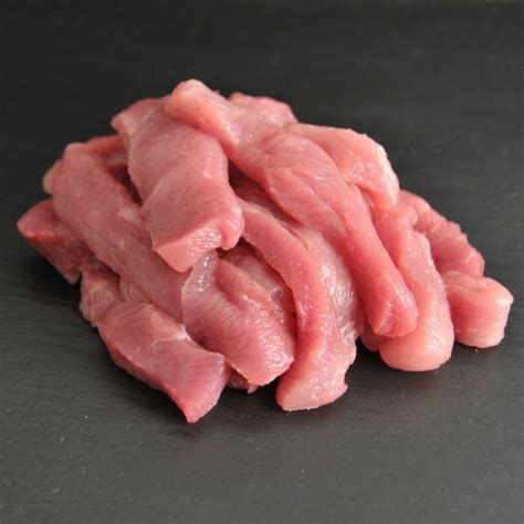 Pork Stir Fry Strips Per Kg Robbos Chicken N Meat
